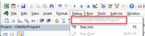 Compile Error In Hidden Module VBA Automate Excel