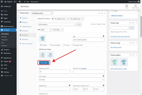 Additional Variation Images Plugin For Woocommerce