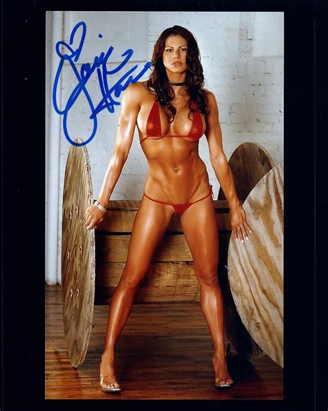 Jackie Haas Autograph Signed 8x10 Photo Wwe Tna Miss Jackie Gayda 33
