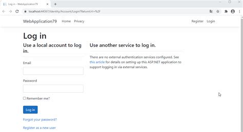 C Unable To Redirect To My Local Page In Asp Dot Net Core Stack