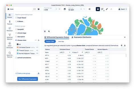 loupe browser navigation for single cell 10x genomics