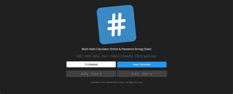 Multi Hash Calculator Online By Mahdinus Codester