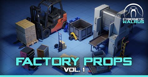 Factory Props Vol 1 3d Props Unity Asset Store