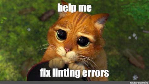 Meme Help Me Fix Linting Errors All Templates Meme