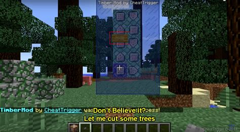 Cheat Trigger One Command Block Timber Mod For Minecraft 1 12 X