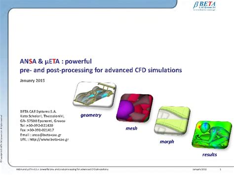 Presentations Beta Cae Systems Usa Inc
