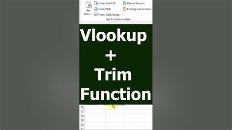 How To Use Vlookup With Trim In Excel Youtube