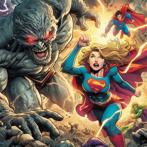 Supergirl And Superman Vs Doomsday By Lepantzeus On Deviantart