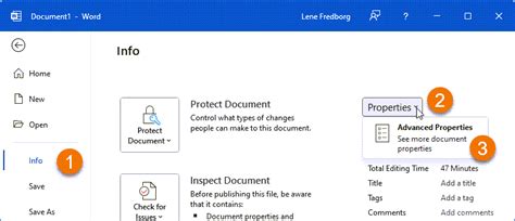 Macro Show Properties Dialog Box In Word