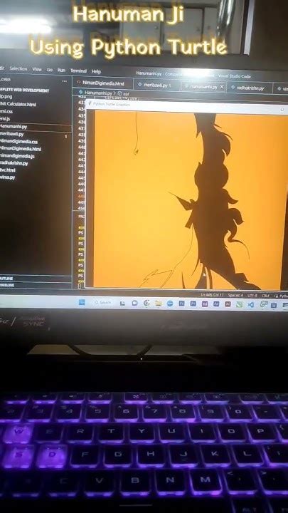Hanuman Ji Bajrangbali Using Python Turtle Youtube