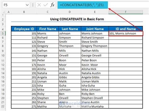 How To Use Concatenate Function In Excel Easy Methods