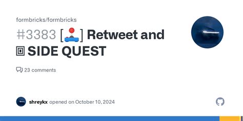 🕹️ Retweet And 🩷 Side Quest · Issue 3383 · Formbricksformbricks