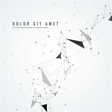 Premium Vector Abstract Connection Of Dots Lines Communication Science Technology Background