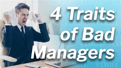 4 Common Traits Of Bad Managers Youtube