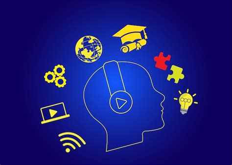 Premium Vector Elearning Education Concept Online Learning With Webinars Video Tutorials