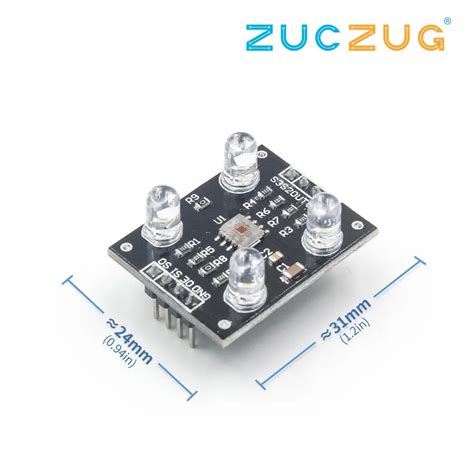Color Sensor TCS TCS Color Recognition Sensor Detector Module DC V Input In Integrated