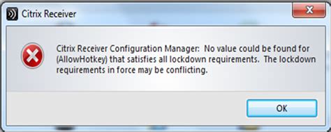 Citrix Connection Error Source