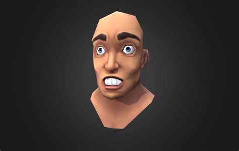 Low Poly Face 3d Model By Offy Axe163 [b443779] Sketchfab