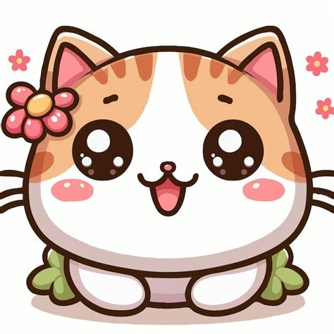 Premium Vector Cute Funny Cat Vector On White Background