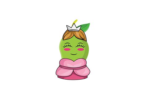 Mango Fruit Princess Cartoon Character By Printables Plazza Thehungryjpeg