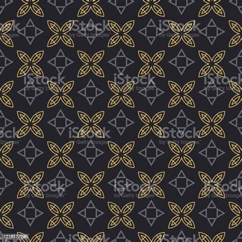 검은색 배경의 기하학적 패턴입니다 원활한 배경 화면 패턴 인테리어 디자인에 대한 유행 배경 화면 벡터 그래픽 0명에 대한 스톡 벡터 아트 및 기타 이미지 Istock