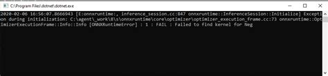 microsoft ml onnxruntime onnxruntimeexception 1 fail failed to