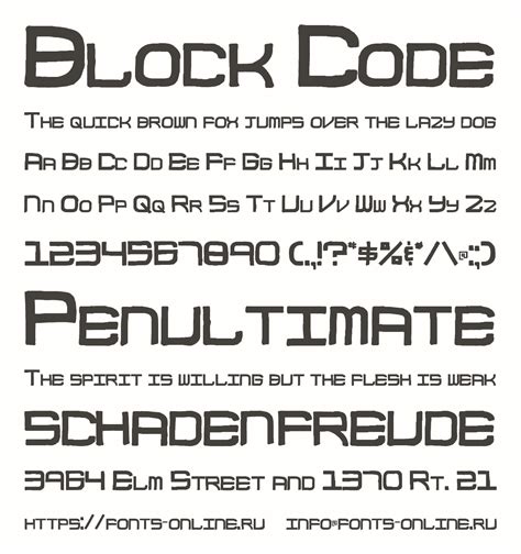 Block Code Font