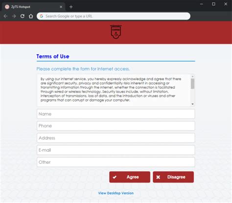 ZyWALL USG How To Configure A Terms Of Use Captive Portal Page On The ZyWALL USG Series