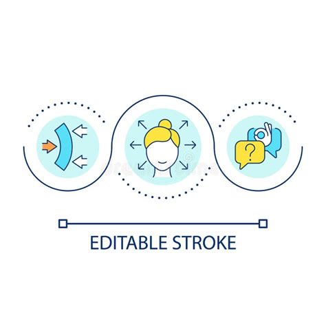 Flexibility And Efficiency Of Use Loop Concept Icon Stock Vector