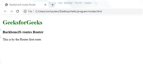 Routeurs Backbone Js Routeur StackLima