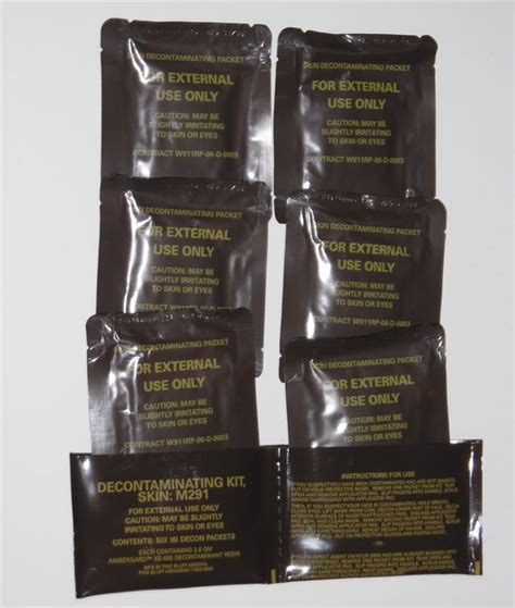Usgi M291 Skin Decontamination Kit