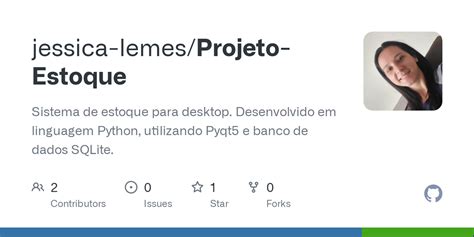 GitHub Jessica Lemes Projeto Estoque Sistema De Estoque Para Desktop Desenvolvido Em