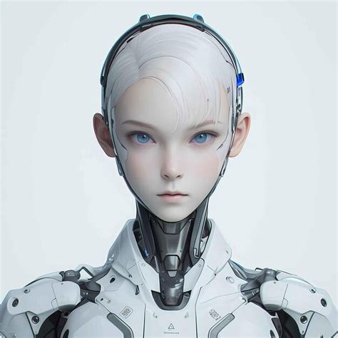 Futuristic Humanoid Robot Portrait With Advanced Technology Features Premium Ai Generated Image