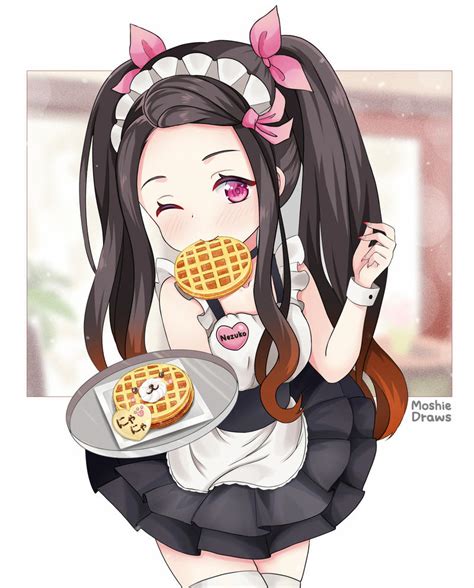Maid Nezuko By Imoshie On Deviantart
