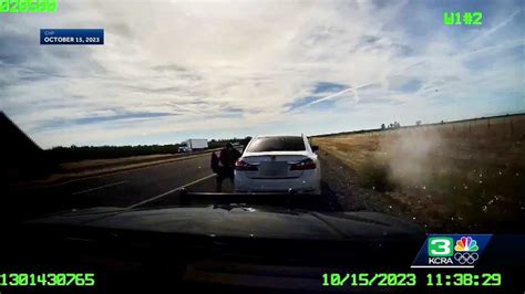 Video Shows Man Shooting At Chp Officer Stealing Patrol Car