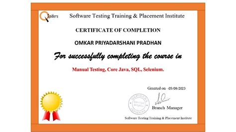 Omkar Priyadarshani Pradhan On Linkedin Qspiders Softwaretesting
