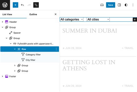 Taxonomy Filter Block Wordpress Plugin