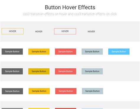纯css3多种悬停按钮动画事件