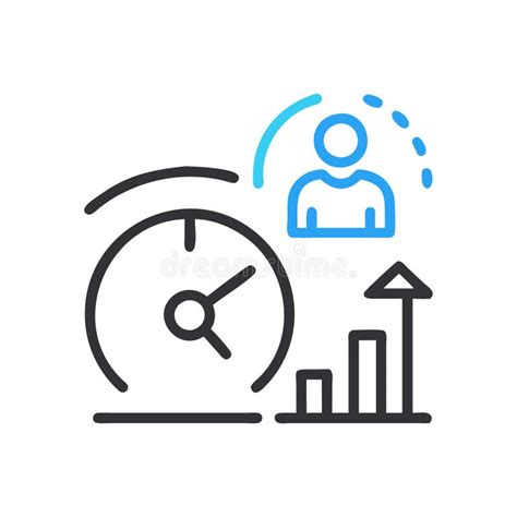 Employee Performance Metrics Icon For Evaluation Stock Vector