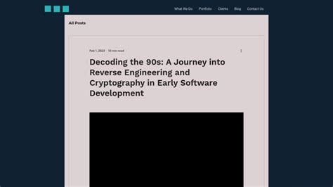 Decoding The 90s A Journey Into Reverse Engineering And Cryptography