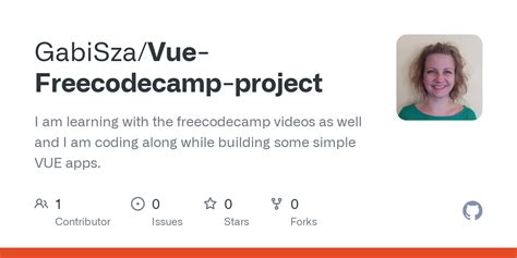 Github Gabiszavue Freecodecamp Project I Am Learning With The