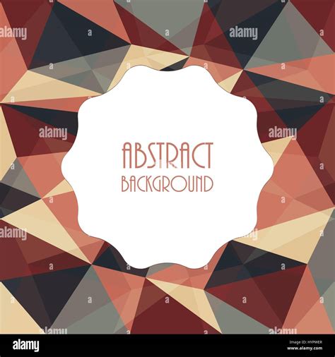 Abstract Template Background With Triangle Shapes Design Stock Vector Image And Art Alamy