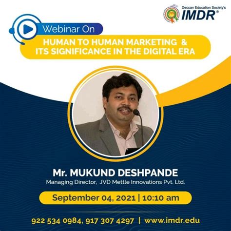 Mukund Deshpande Posted On Linkedin
