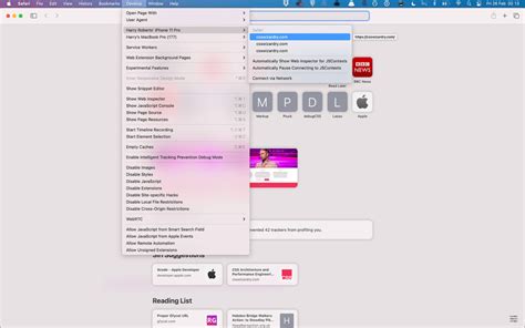 Inspecting Safari On Iphone Using The Safari On Desktop Devtools