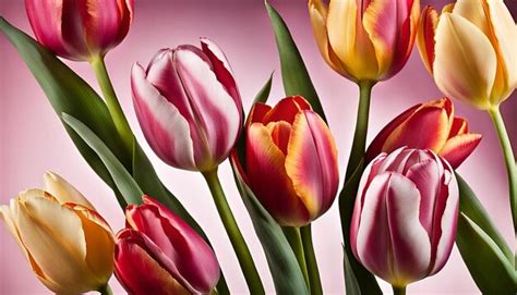 Beautiful Bouquet Of Tulips Premium Ai Generated Image