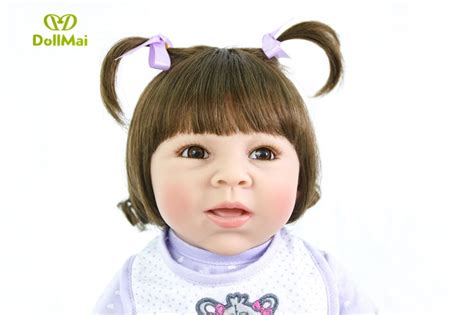 DollMai reborn baby малыш девочка кукла 2" 50 см Силиконовые реборн ...