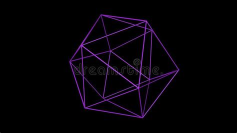 Rotating Geometric Shape Loop Animation Stock Video Video Of Bright