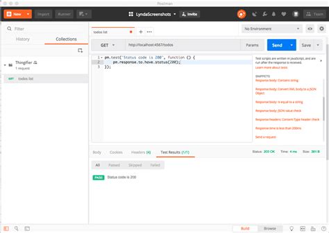 Using Postman Snippets