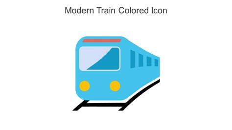 Modern Train Colored Icon In Powerpoint Pptx Png And Editable Eps Format Ppt Powerpoint