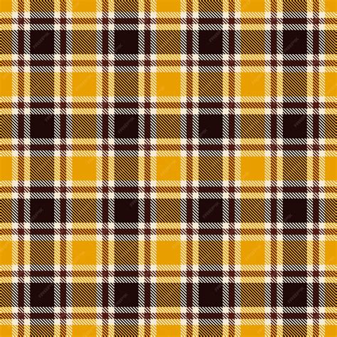 노란색 체크 무늬 배경 격자 무늬 패턴 벡터 일러스트 레이 션 프리미엄 벡터